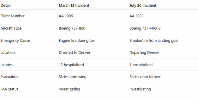 Landing Gear Fire Forces American Airlines Flight 3023 to Abort Takeoff ...